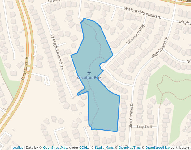 Cheatham Park in Round Rock | Map and Routes