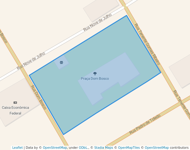 Praça Dom Bosco in Lins | Map and Routes