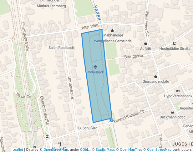 Rodaupark in Rodgau | Map and Routes