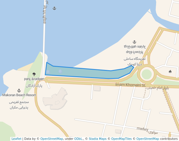 پارک الغدیر in Chah Bahar | Map and Routes