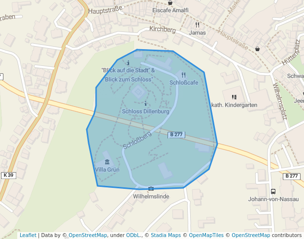 Park am Wilhelmsturm in Dillenburg | Map and Routes