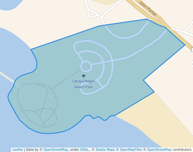 Cahaya Negeri Beach Park in Port Dickson | Map and Routes