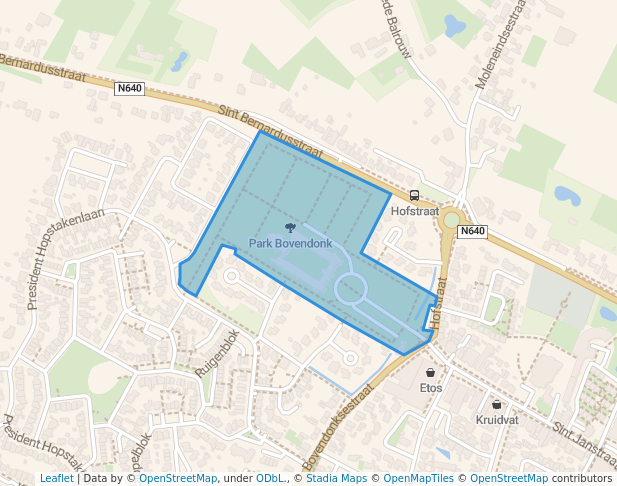 Park Bovendonk in Hoeven | Map and Routes