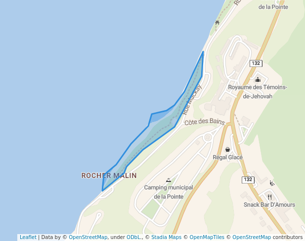 Parc de la Pointe in Rivière-du-Loup | Map and Routes