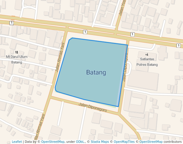 Alun Alun Kota Batang in Batang | Map and Routes