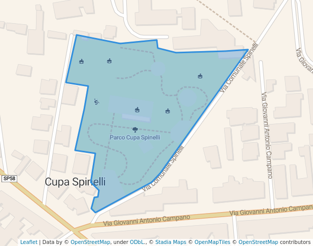 Parco Cupa Spinelli in Napoli | Map and Routes