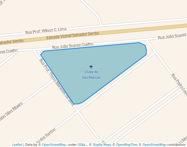 Clube do Sao Marcos in Tatuí | Map and Routes