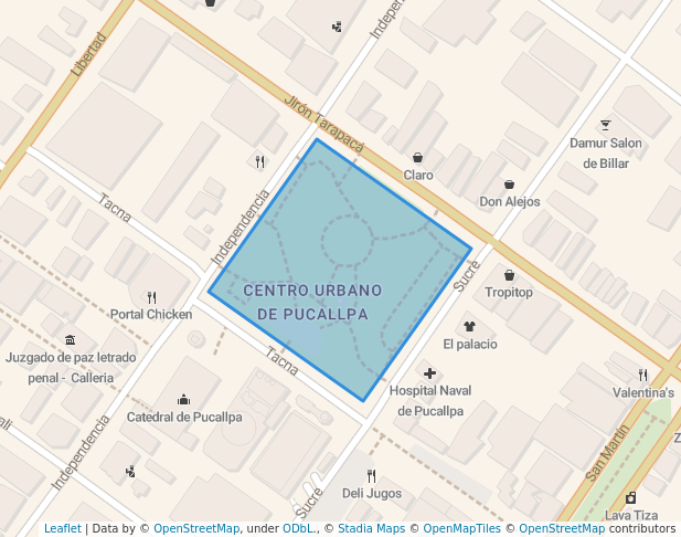 Plaza de Armas in Pucallpa | Map and Routes