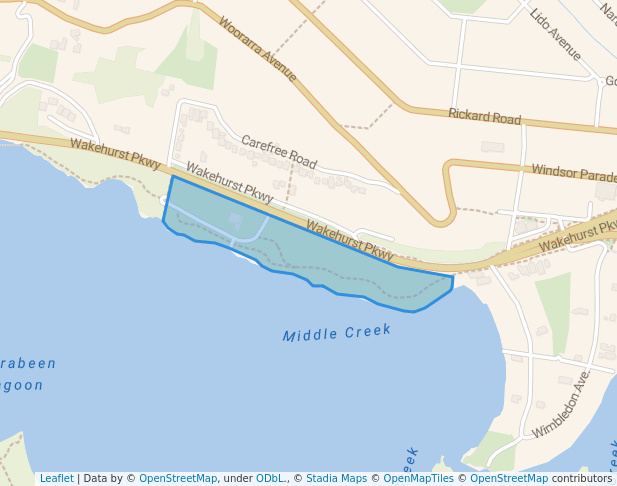 Bilarong Reserve in North Narrabeen | Map and Routes