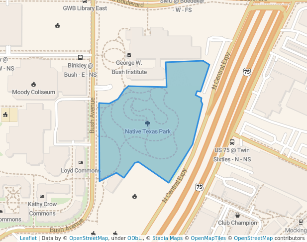 Native Texas Park in Dallas | Map and Routes