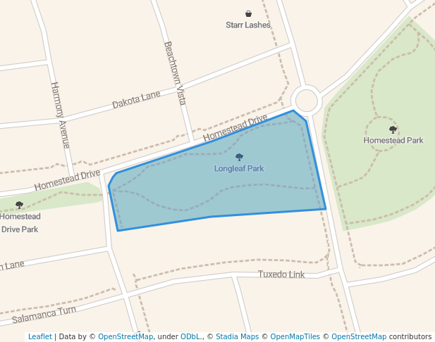 Longleaf Park in Clarkson | Map and Routes