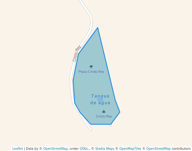 Plaza Cristo Rey in San Cristóbal Tepeteopan | Map and Routes