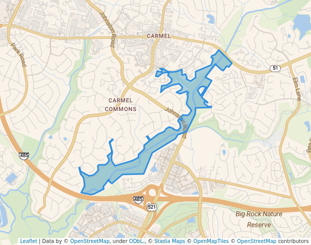 Lower McAlpine Creek Greenway in Charlotte | Map and Routes