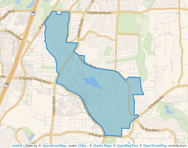 Oak Point Park and Nature Preserve in Plano | Map and Routes