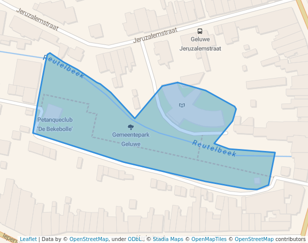 Gemeentepark Geluwe in Wervik | Map and Routes