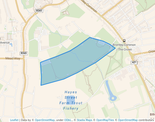 Norman Park in Bromley | Map and Routes