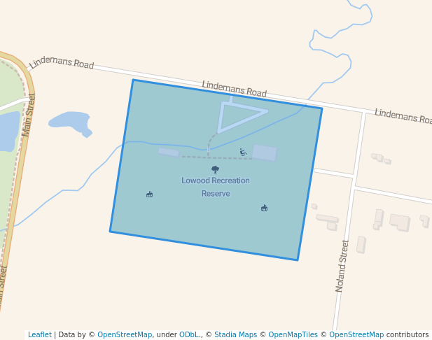 Lowood Recreation Reserve in Lowood | Map and Routes