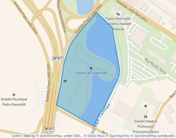 Parque da Juventude in Mauá | Map and Routes
