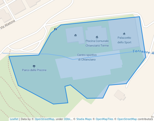 Parco delle Piscine in Chianciano Terme | Map and Routes