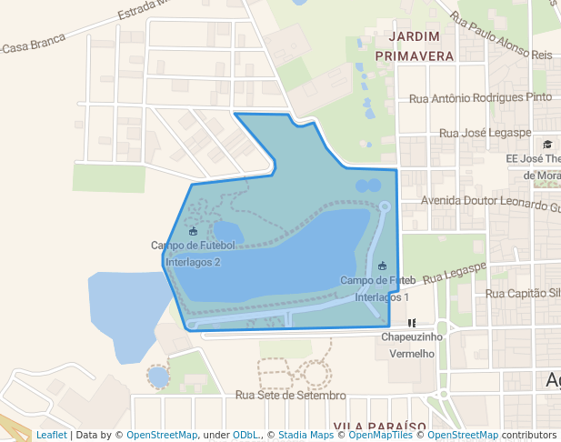 Parque Interlagos in Aguaí | Map and Routes