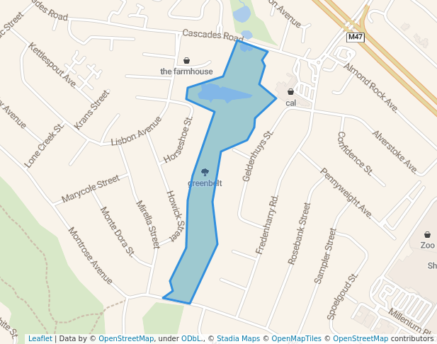 greenbelt in Roodepoort | Map and Routes