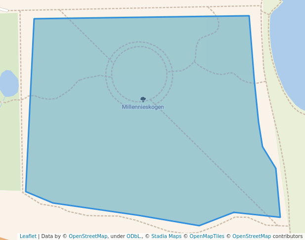 Millennieskogen in Malmö | Map and Routes