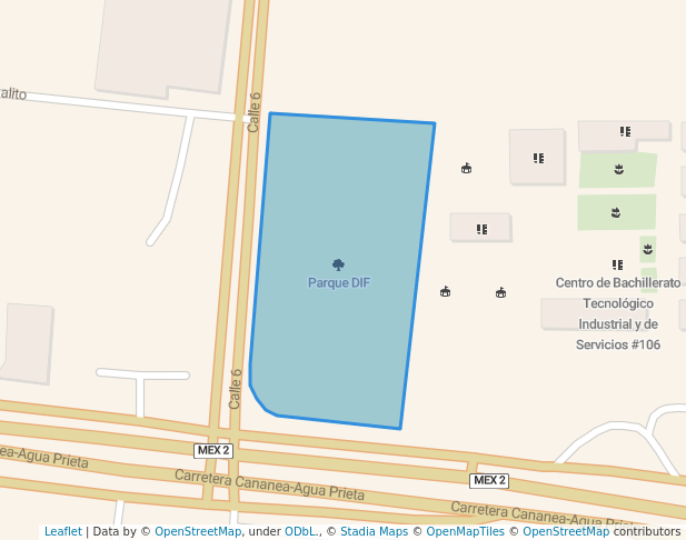 Parque DIF in Heroica Ciudad de Cananea | Map and Routes