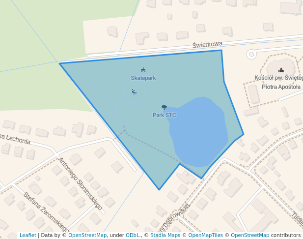Park STC in Ciechanów | Map and Routes