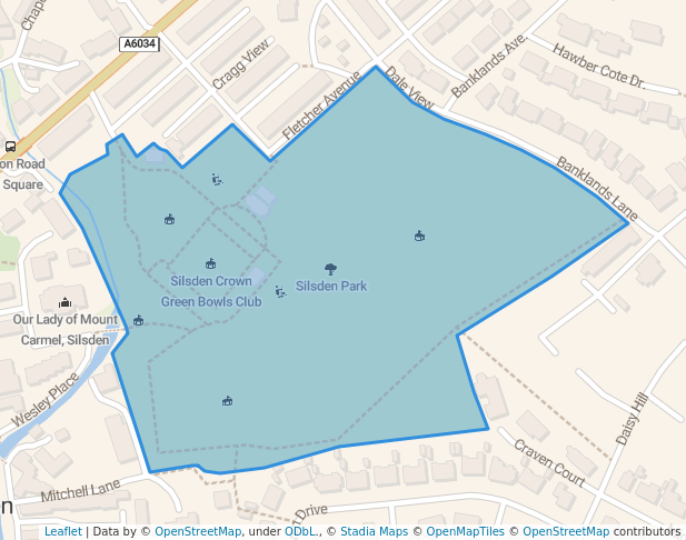 Silsden Park in Silsden | Map and Routes