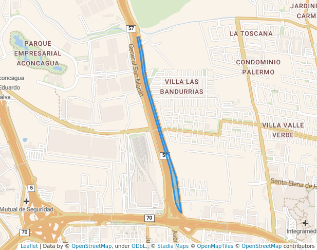 Parque Los Libertadores in Huechuraba | Map and Routes