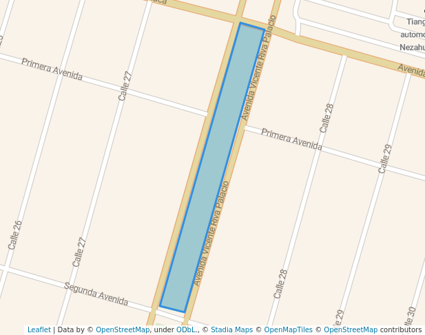 corredor del camellon in Nezahualcóyotl | Map and Routes