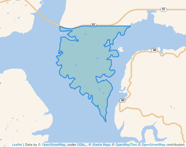 Sequoyah State Park in Hulbert | Map and Routes