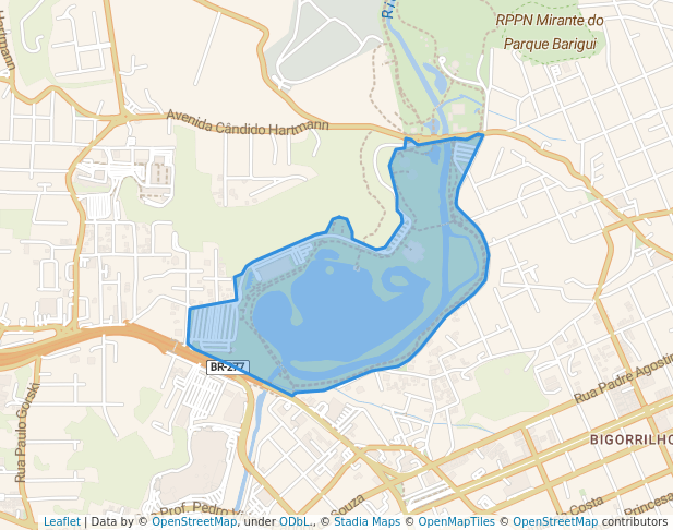 Parque Barigui in Curitiba | Map and Routes