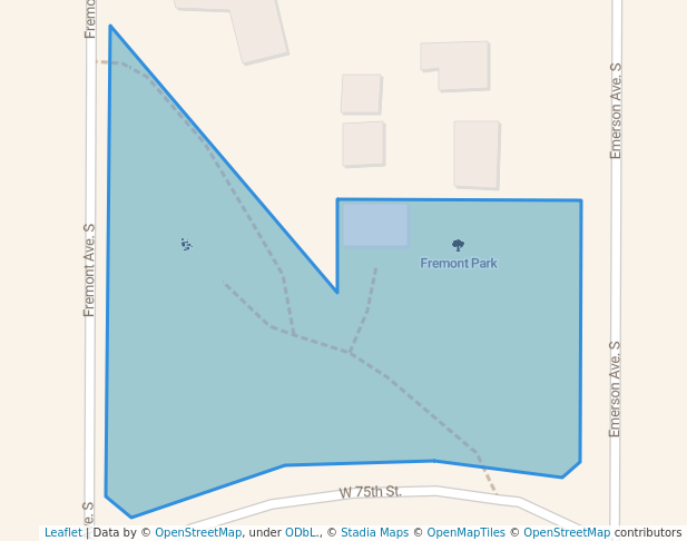 Fremont Park in Minneapolis | Map and Routes