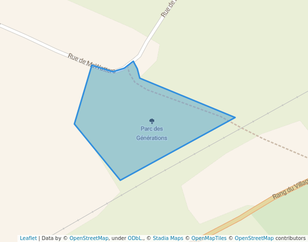 Parc des Générations in Rouyn-Noranda | Map and Routes