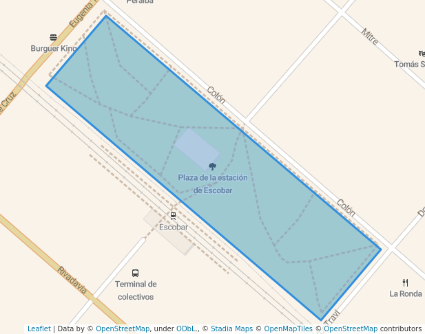 Plaza de la estación de Escobar in Belén de Escobar | Map and Routes