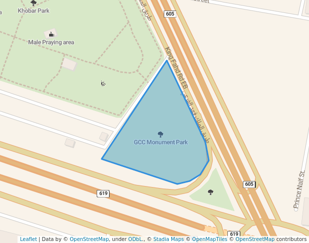 GCC Monument Park in Al Khobar | Map and Routes