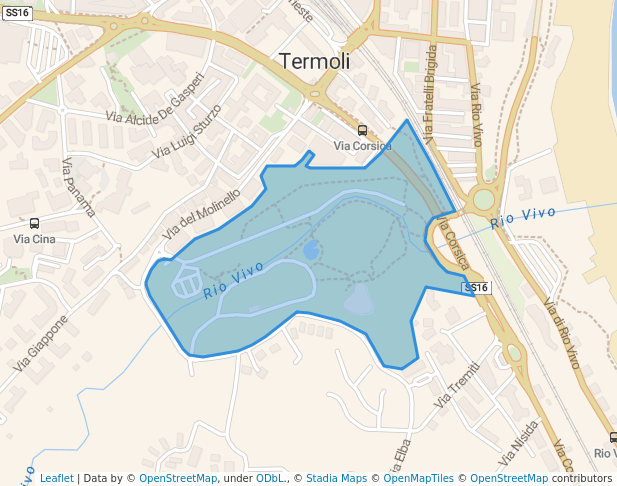 Parco Comunale "Girolamo Lapenna" in Termoli | Map and Routes