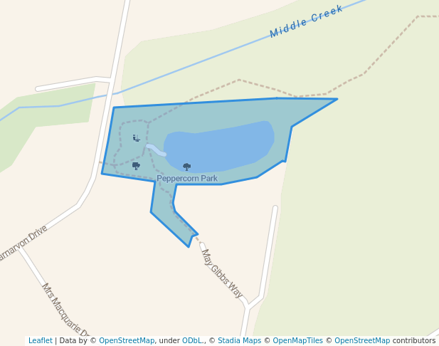 Peppercorn Park in Frenchs Forest | Map and Routes