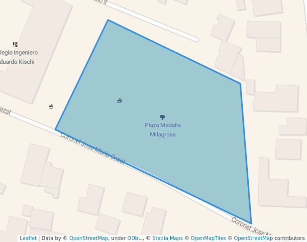Plaza Medalla Milagrosa in Fernando de la Mora | Map and Routes