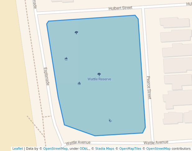 Wattle Reserve in Hove | Map and Routes