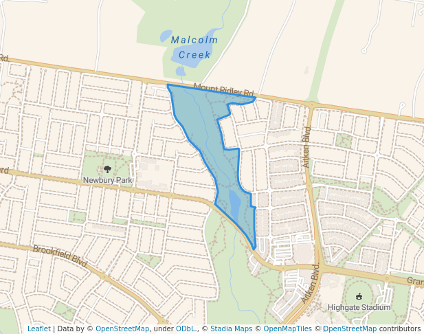 Malcolm Creek Park in Craigieburn | Map and Routes