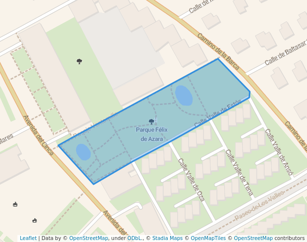 Parque Félix de Azara in Barbastro | Map and Routes