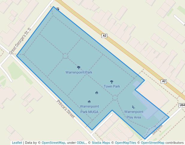 Warrenpoint Park in Warrenpoint | Map and Routes