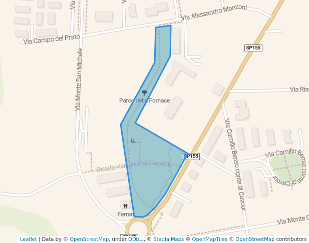 Parco della Fornace in Madone | Map and Routes