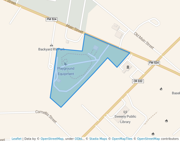 Backyard Park in Sweeny | Map and Routes
