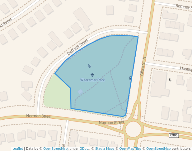 Weeramar Park in Wendouree | Map and Routes