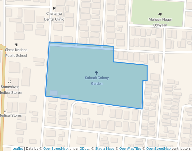 Sainath Colony Garden in Indore | Map and Routes