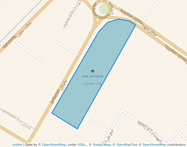 پارک جانبازان in Gonabad | Map and Routes