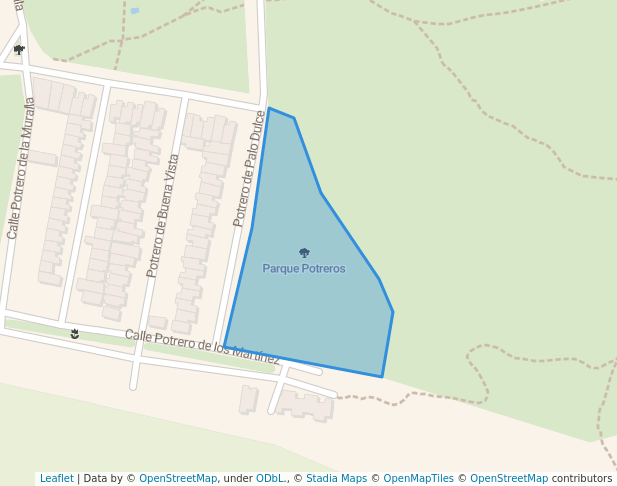 Parque Potreros in Abasolo | Map and Routes